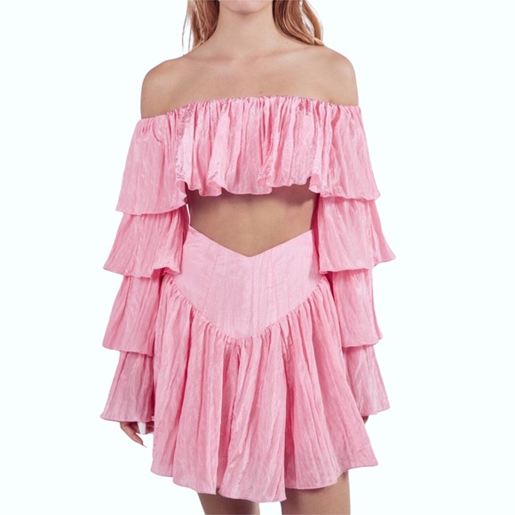 Bershka | Skirts | Bershka Ruffle 2 Peice Set | Poshmark